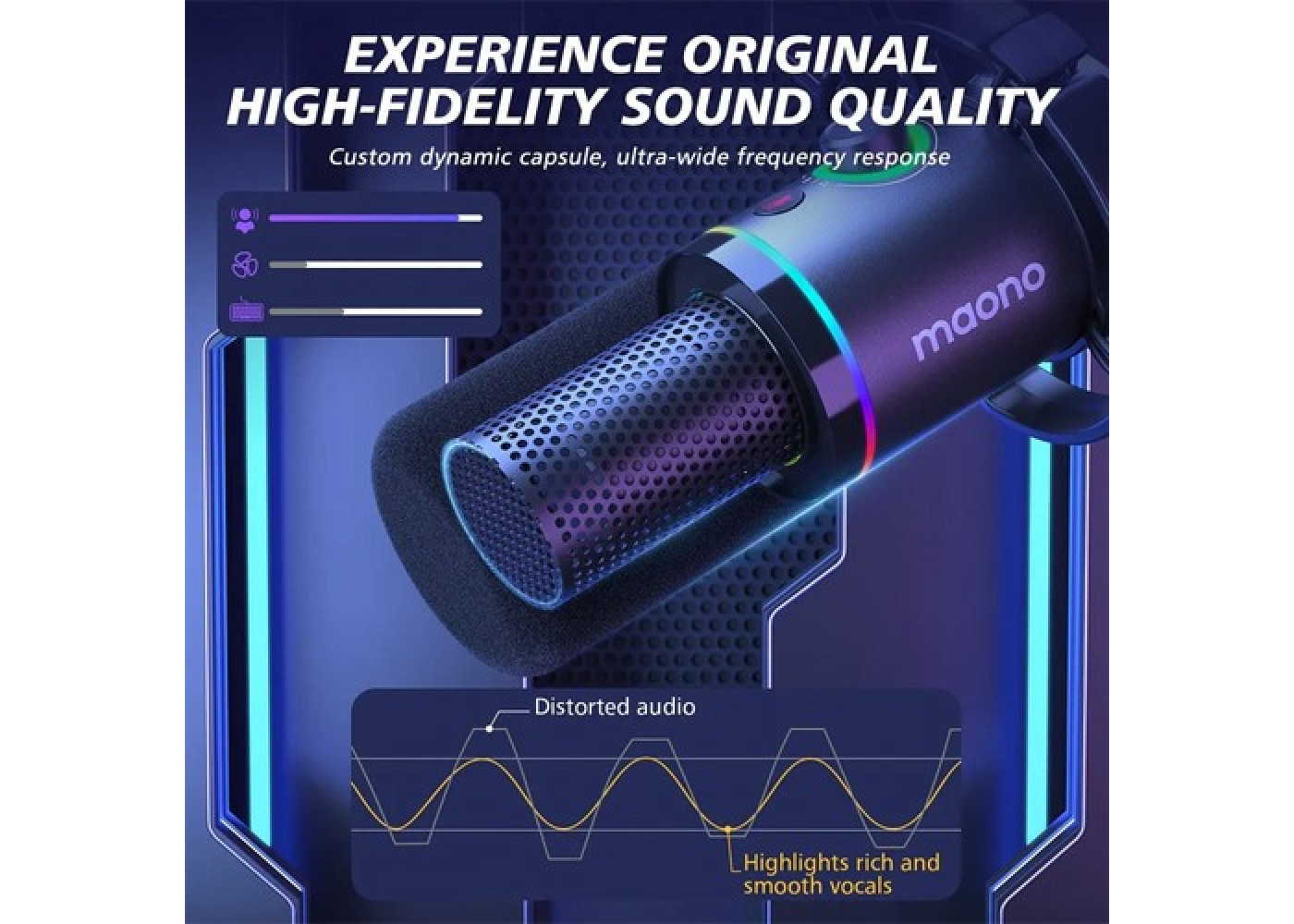 MAONO PD200XS RGB USB/XLR Dynamic Microphone in Bangladesh