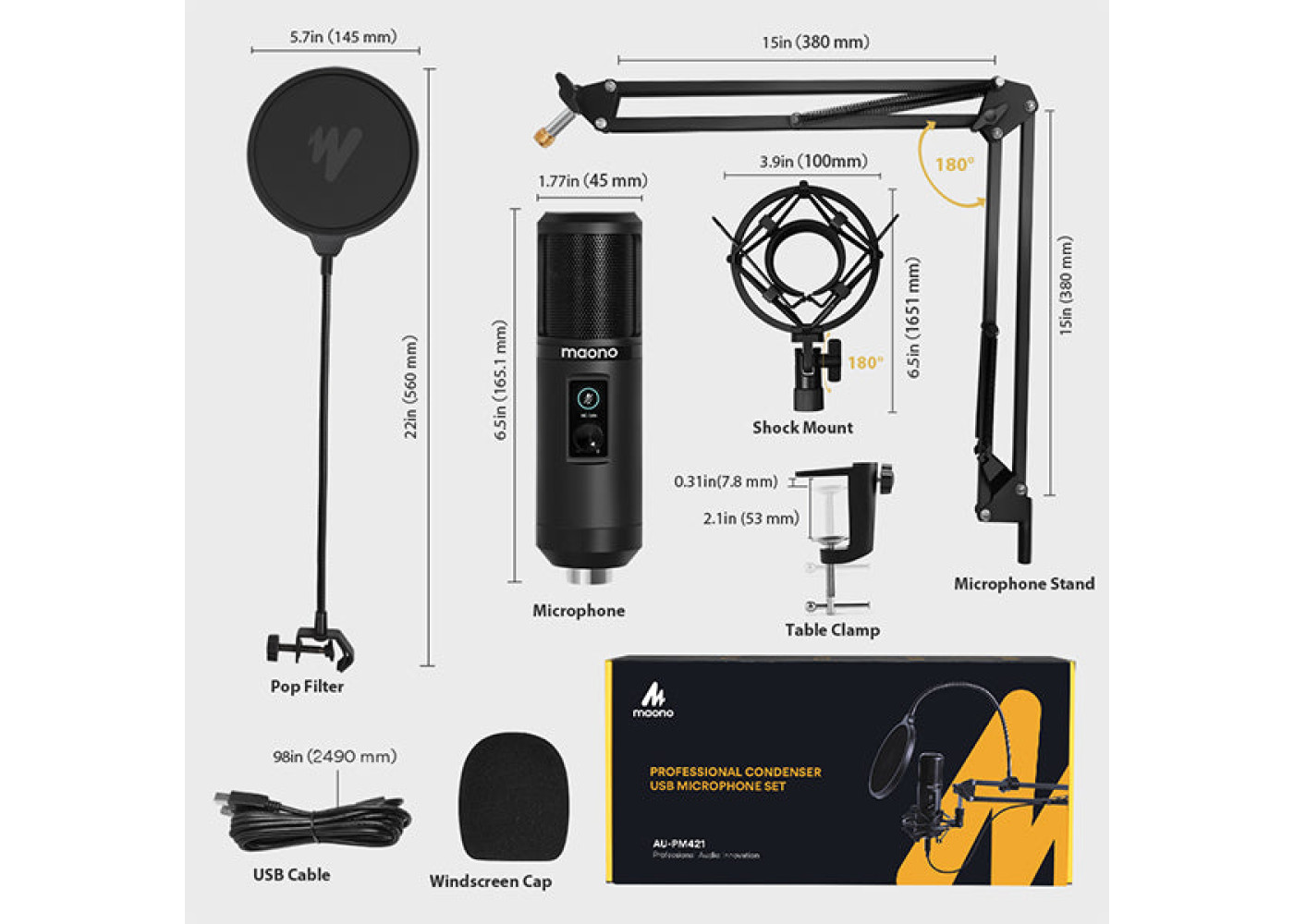 MAONO AU-PM421 USB Microphone price in bd